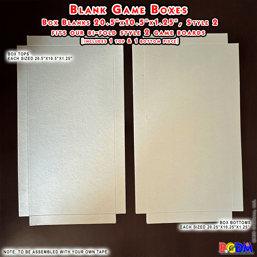 Game Box Blanks, Gamebox, Blank Box for Games, Game Boxes